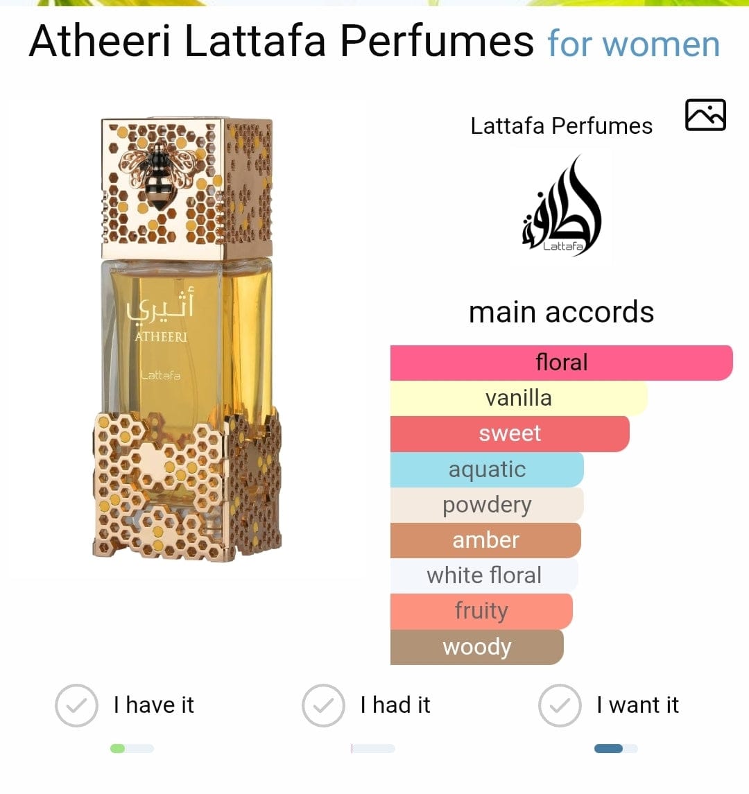 Atheeri by Lattafa 100ml – Mademoiselle Parfum